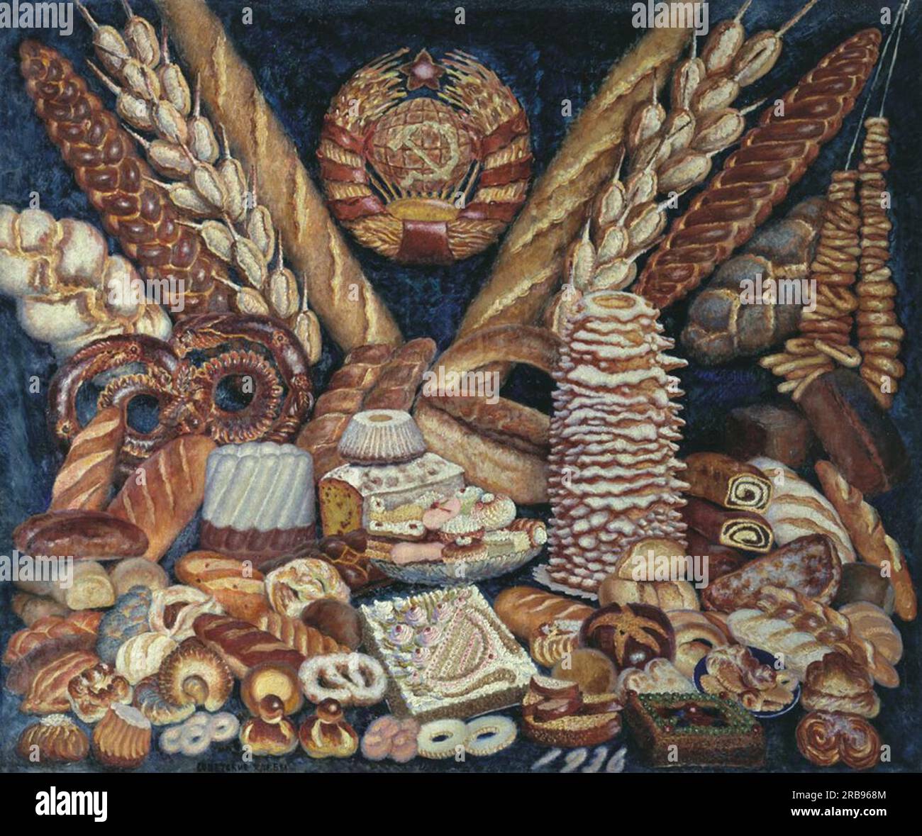 Soviet breads 1936 by Ilya Mashkov Stock Photo - Alamy