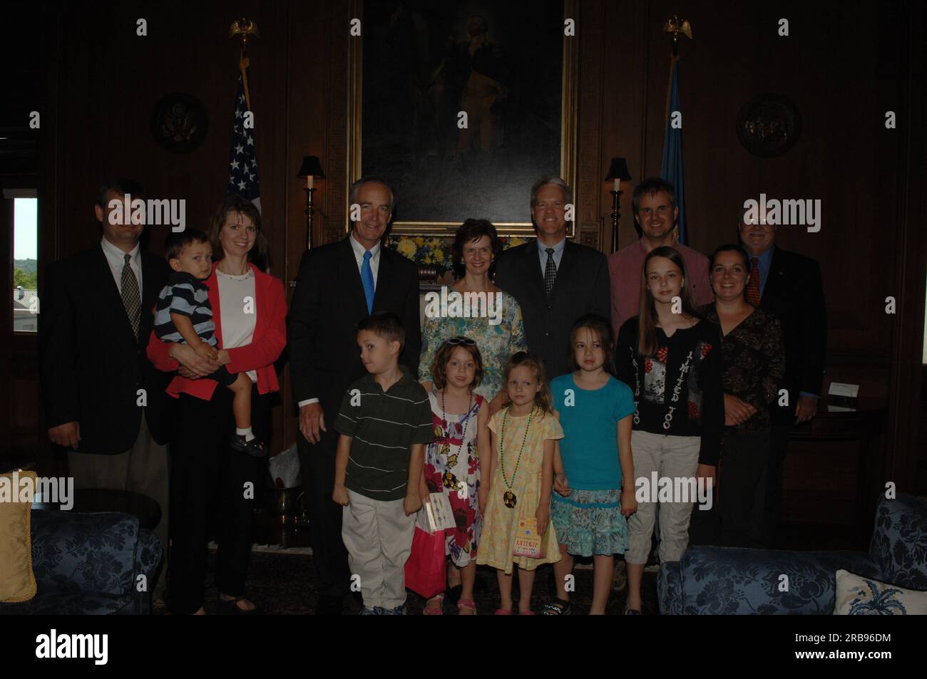 Secretary Dirk Kempthorne at Main Interior with Carol Russell, Interior ...