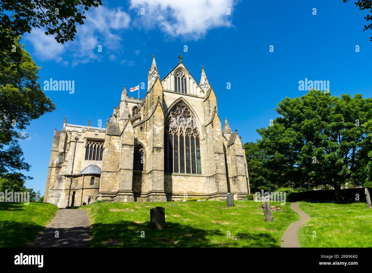 East end Ripon Cathedral, Ripon city, North Yorkshire, England, UK ...