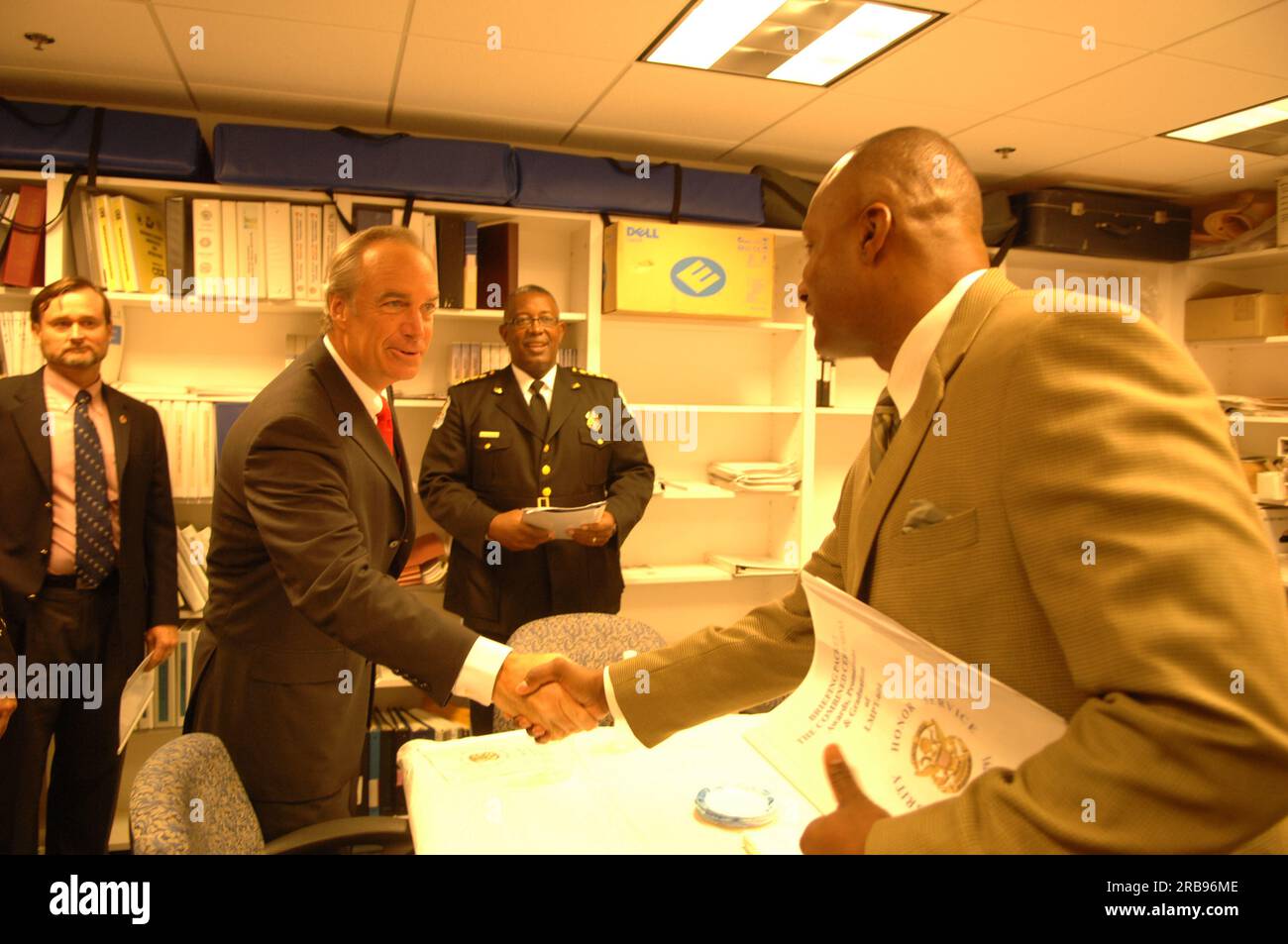 U.S. Park Police promotion ceremony, with Secretary Dirk Kempthorne ...
