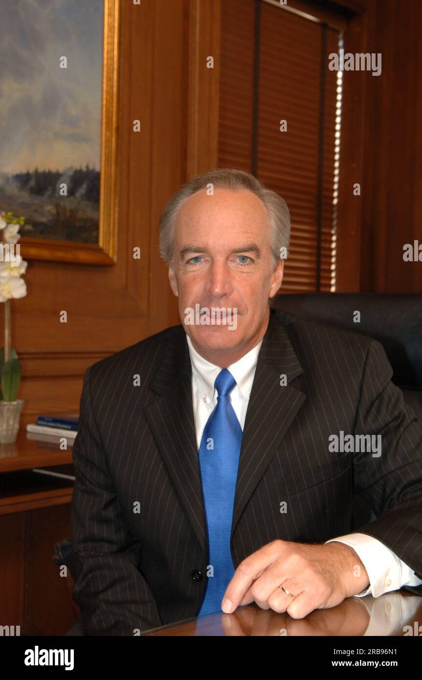 Official portrait of Secretary Dirk Kempthorne Stock Photo - Alamy