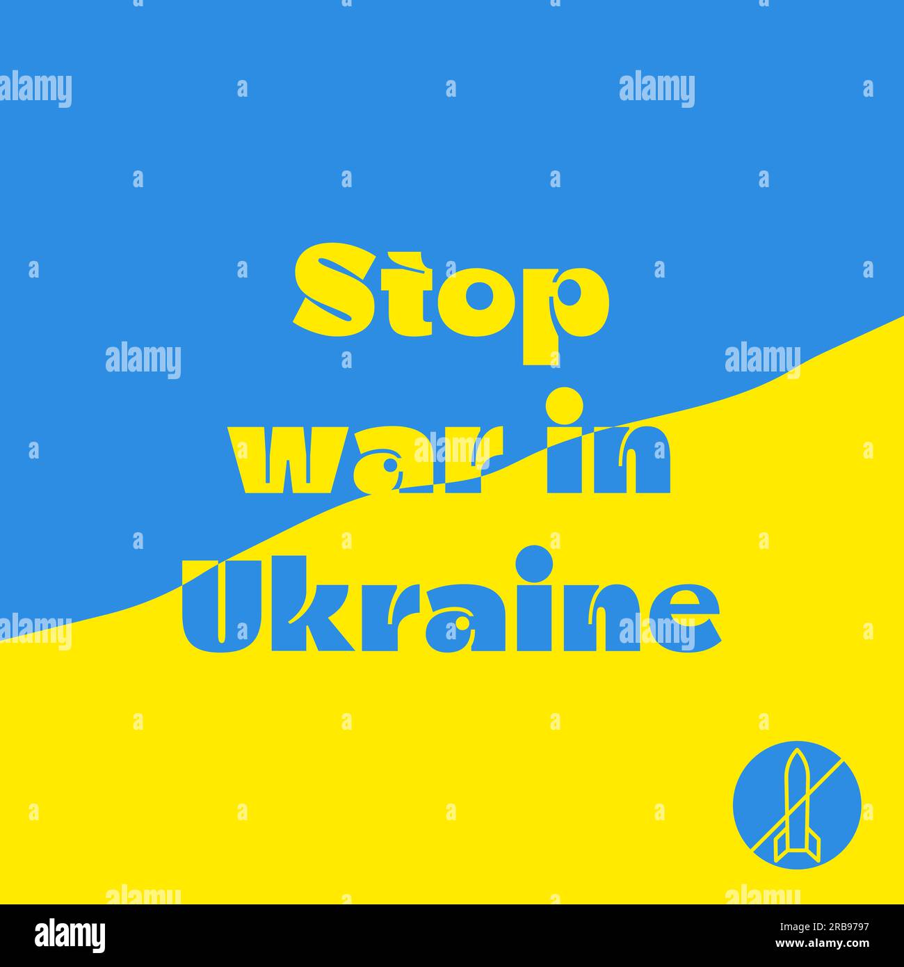 stop war in Ukraine square banner Stock Vector Image & Art - Alamy