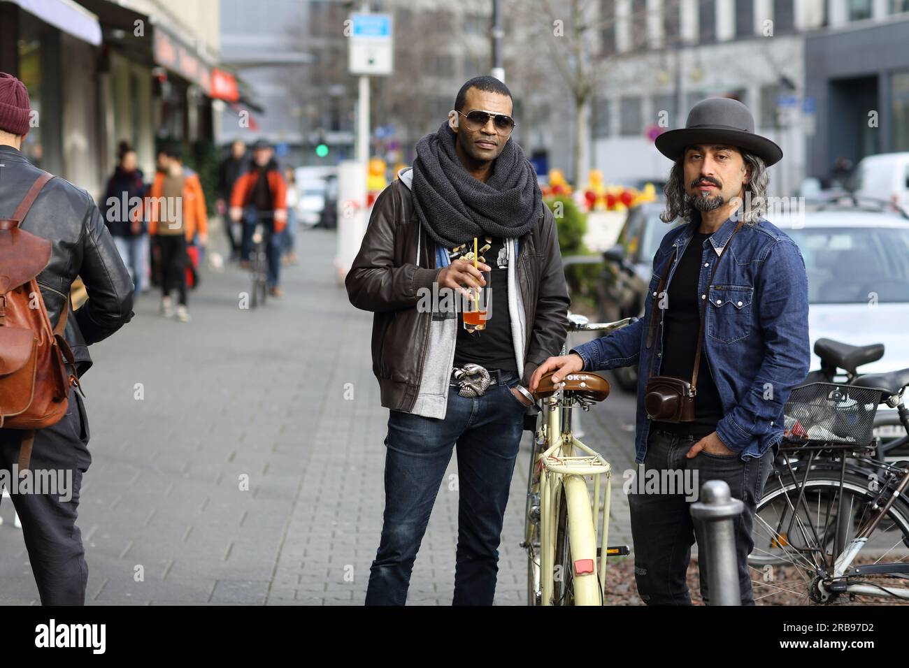 Street life Frankfurt Multicultural Frankfurt am Main, Germany Stock ...