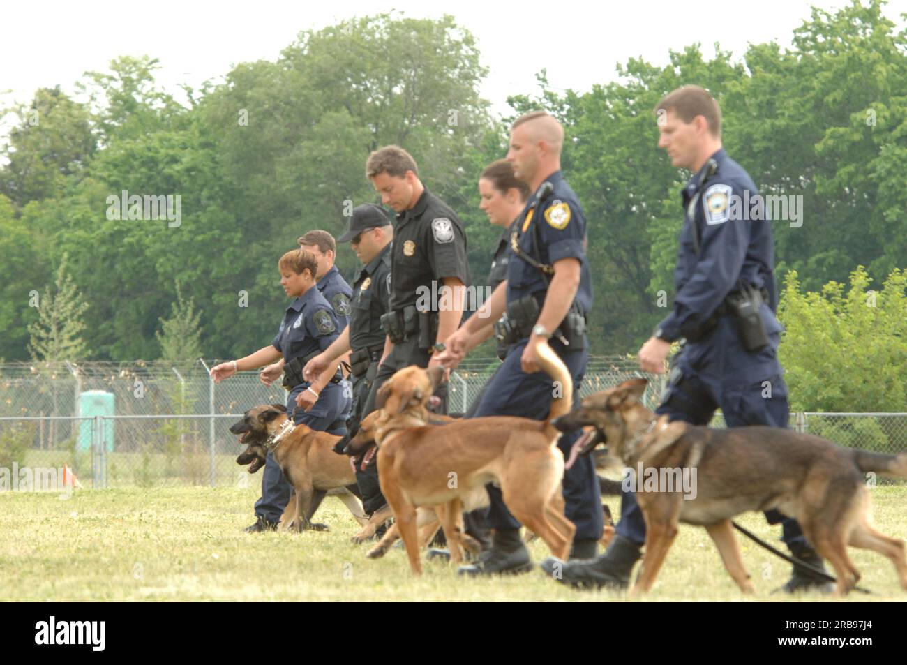 Law enforcement canine exercises on the occasion of the U.S. Park ...