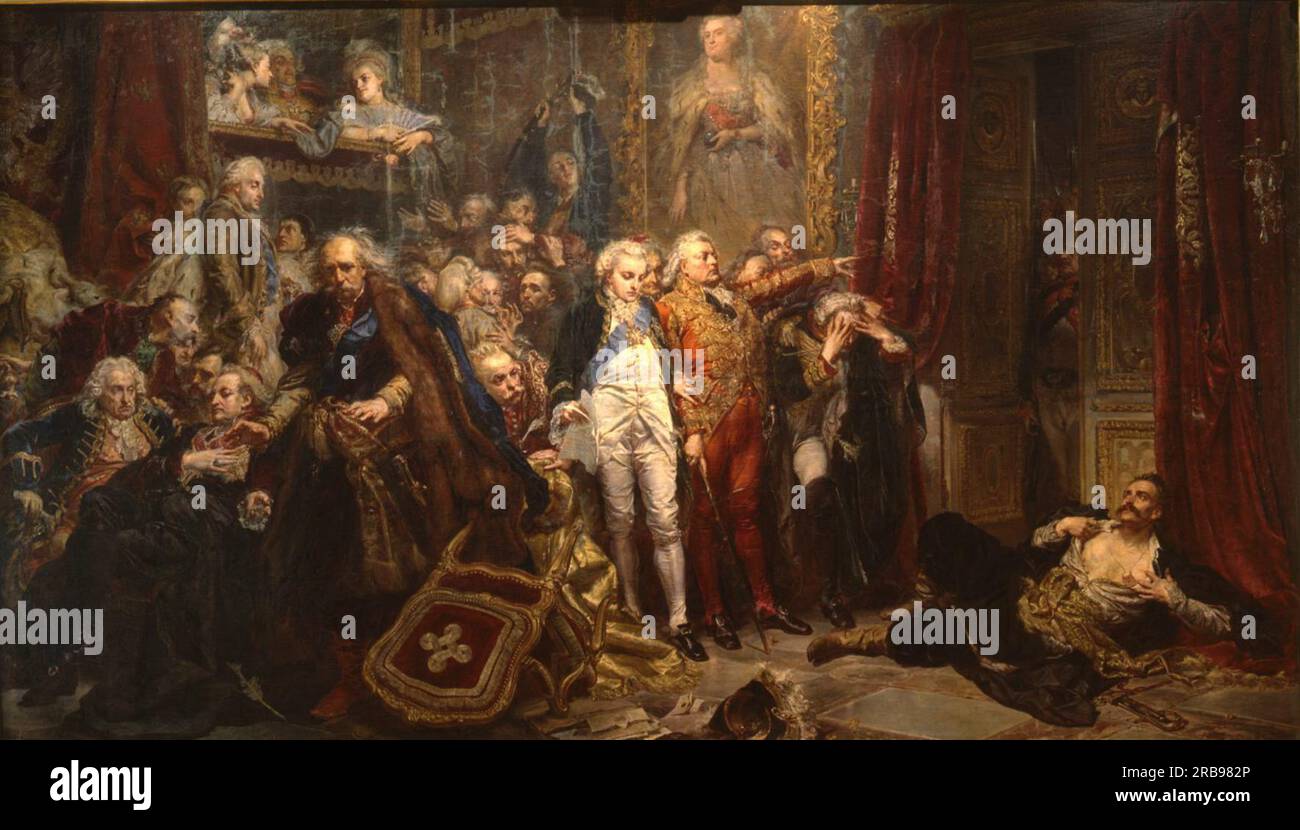 The Fall of Poland 1866 by Jan Matejko Stock Photo - Alamy