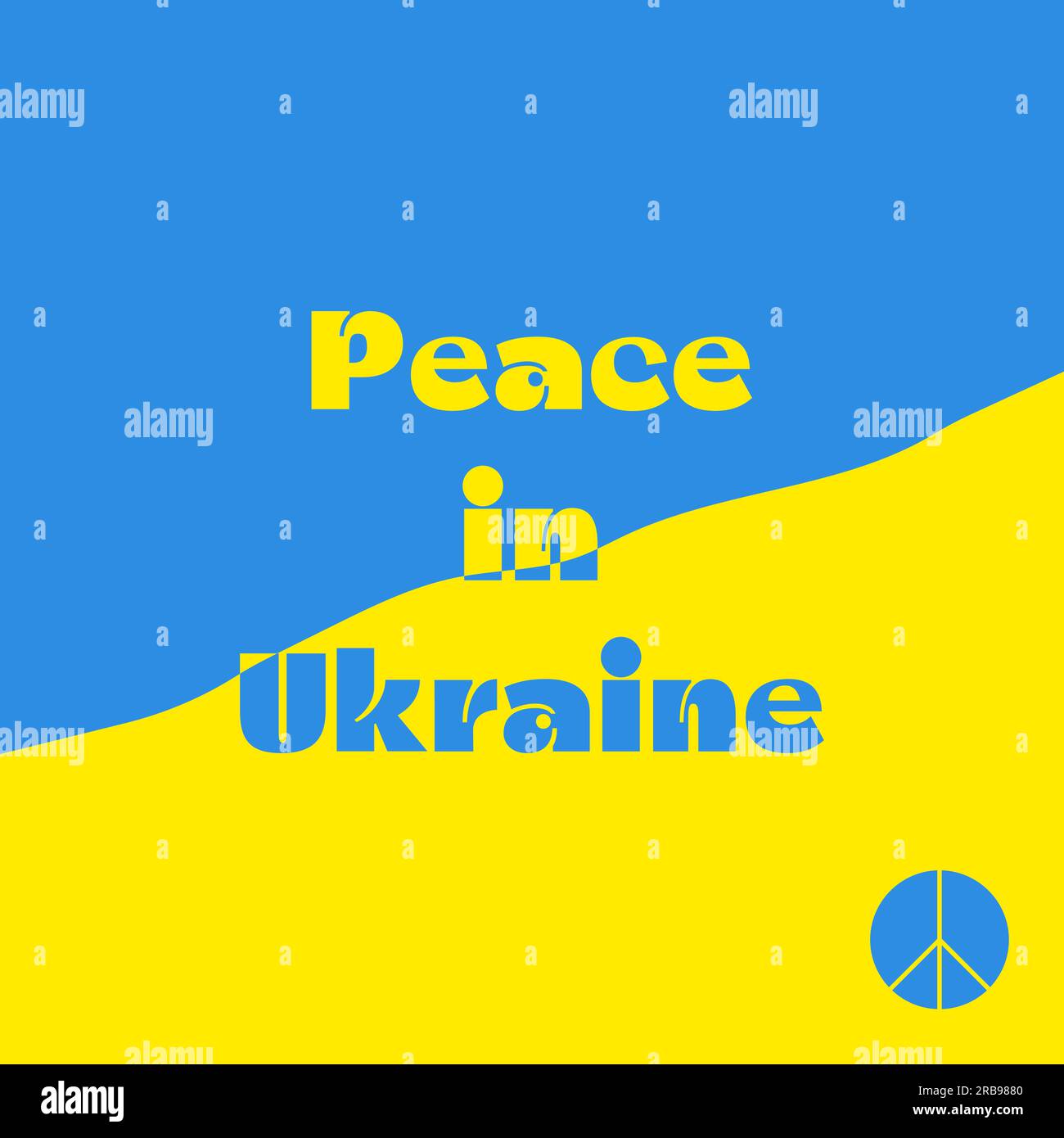 peace in Ukraine square banner Stock Vector Image & Art - Alamy