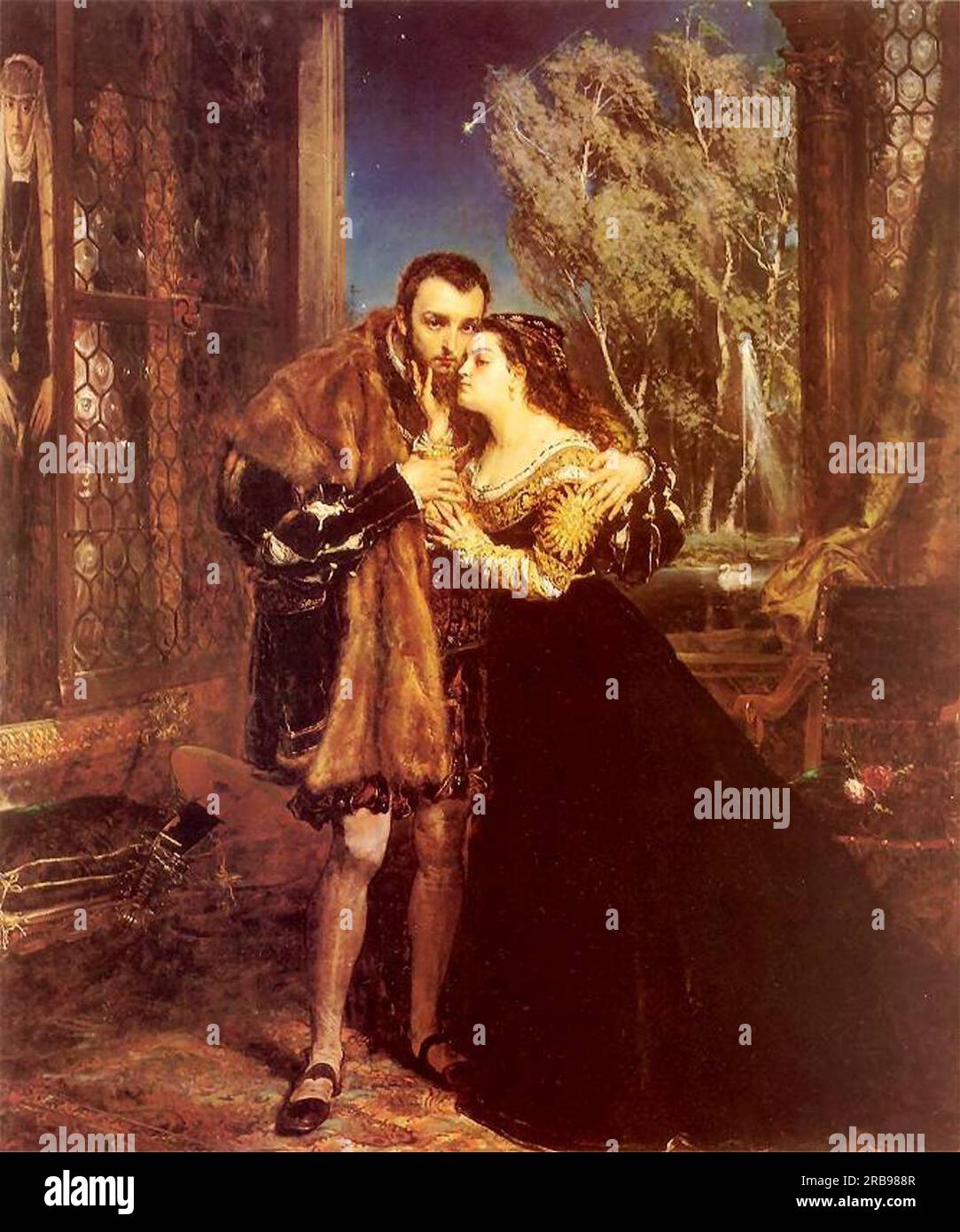 Sigmund and Barbara by Jan Matejko Stock Photo - Alamy