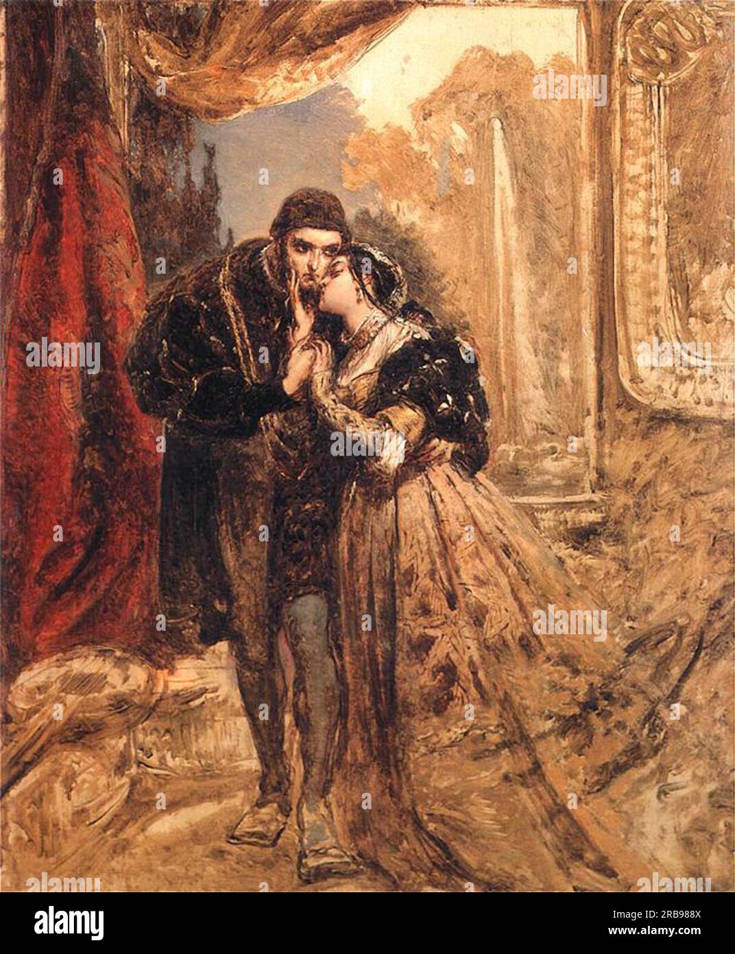 Sigmund and Barbara by Jan Matejko Stock Photo - Alamy