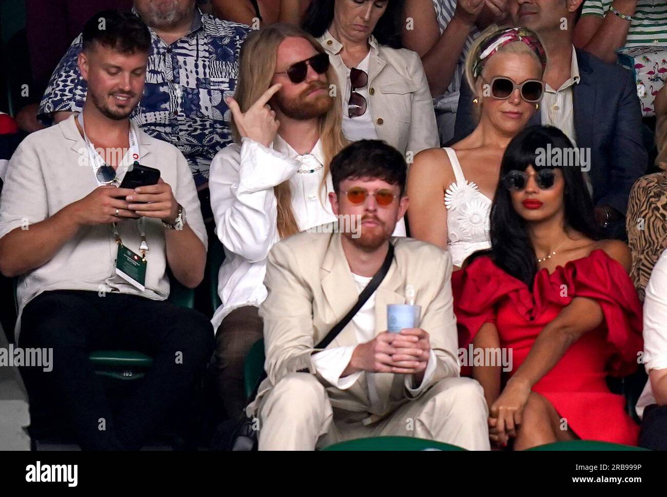 Sam Ryder (top row second left), Hannah Waddingham (top row, right) and ...