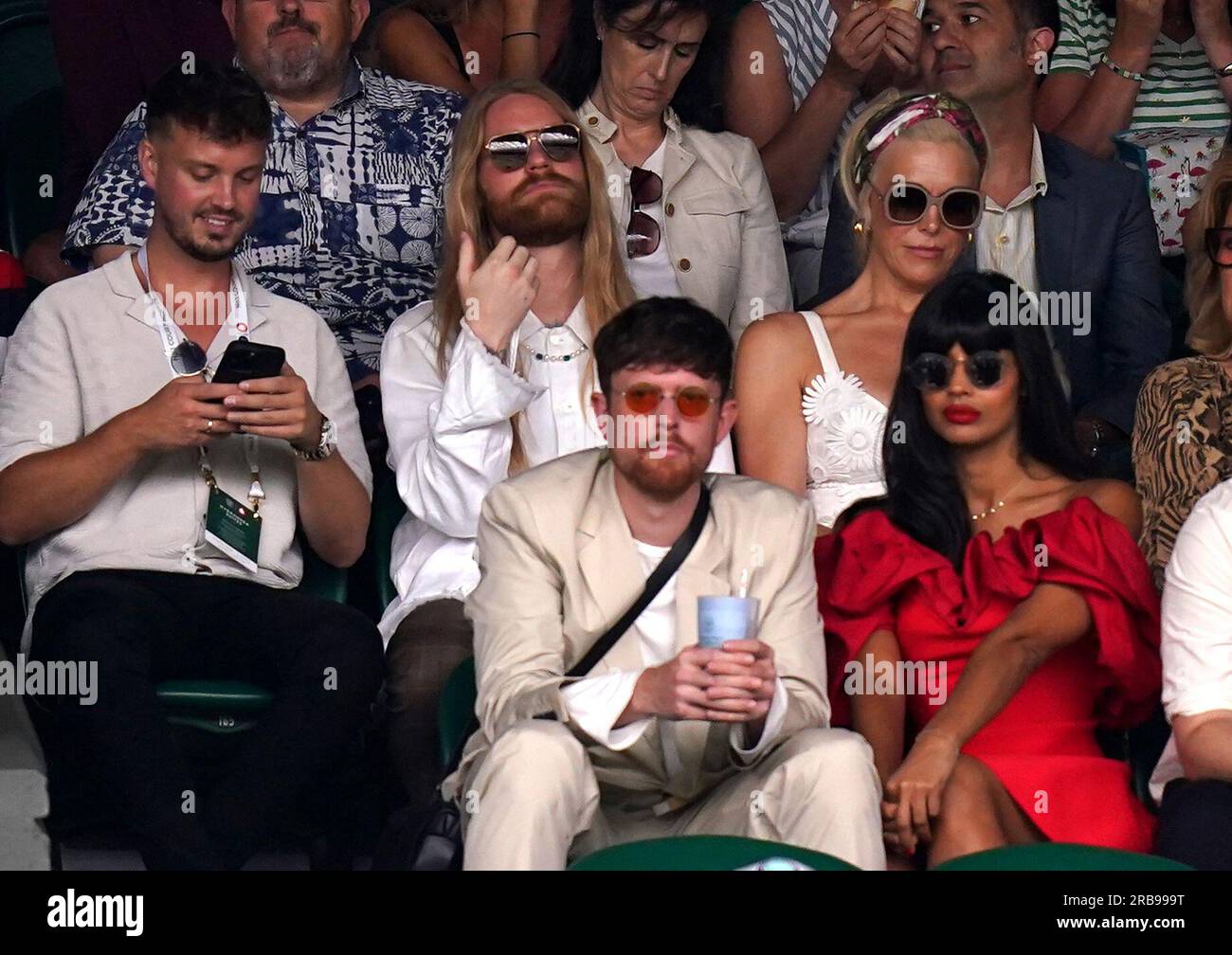 Sam Ryder (top row second left), Hannah Waddingham (top row, right) and ...