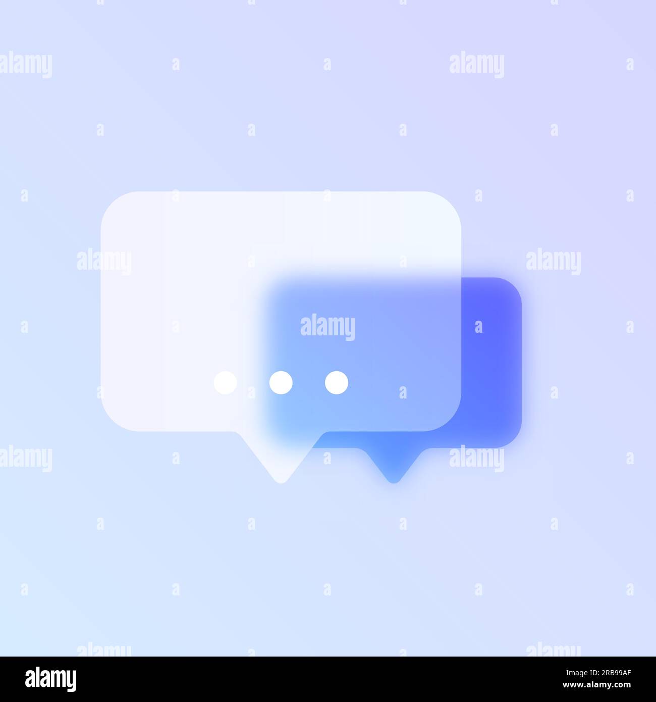 speech bubbles glass morphism Stock Vector Image & Art - Alamy