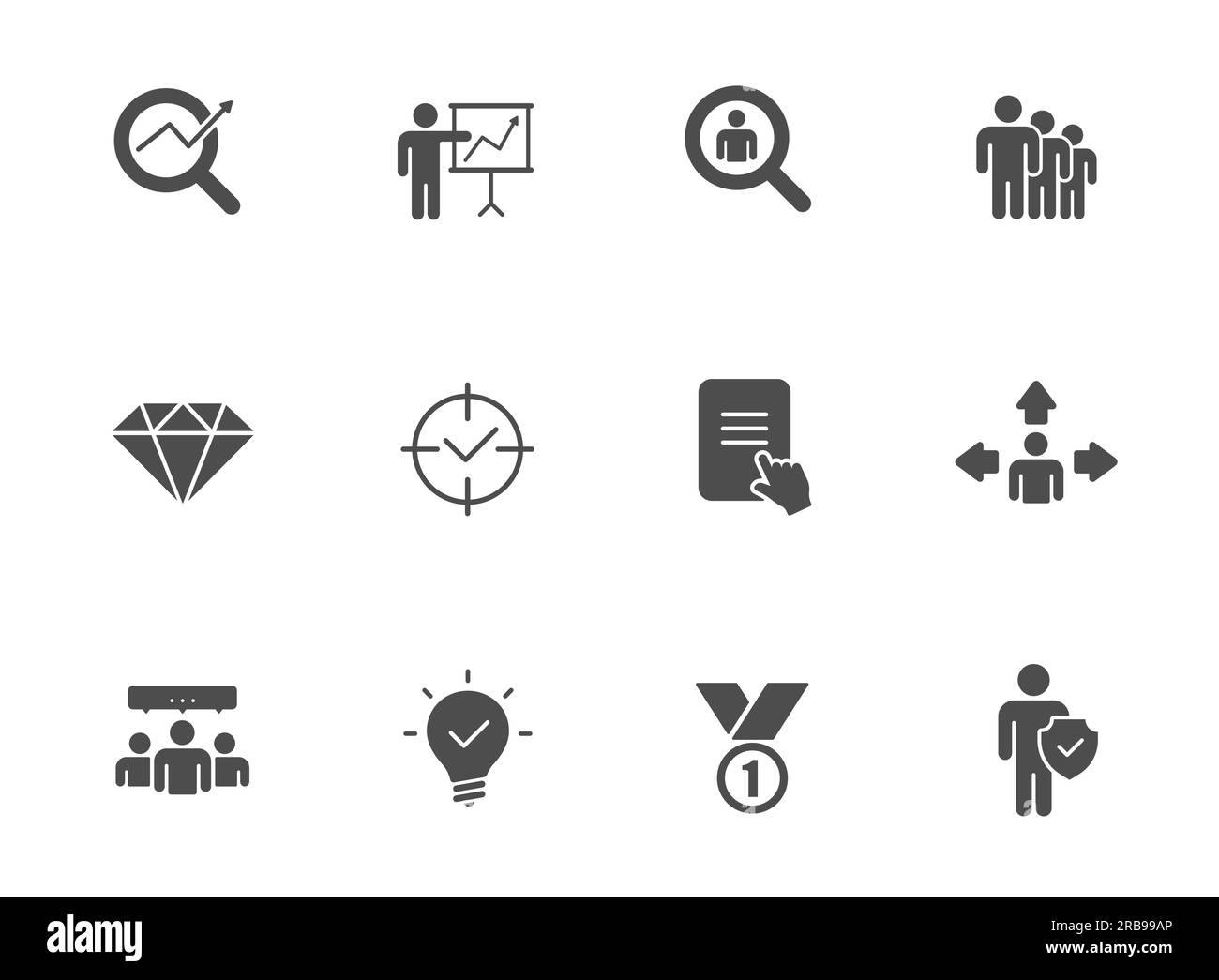 management vector icon isolated Stock Vector Image & Art - Alamy