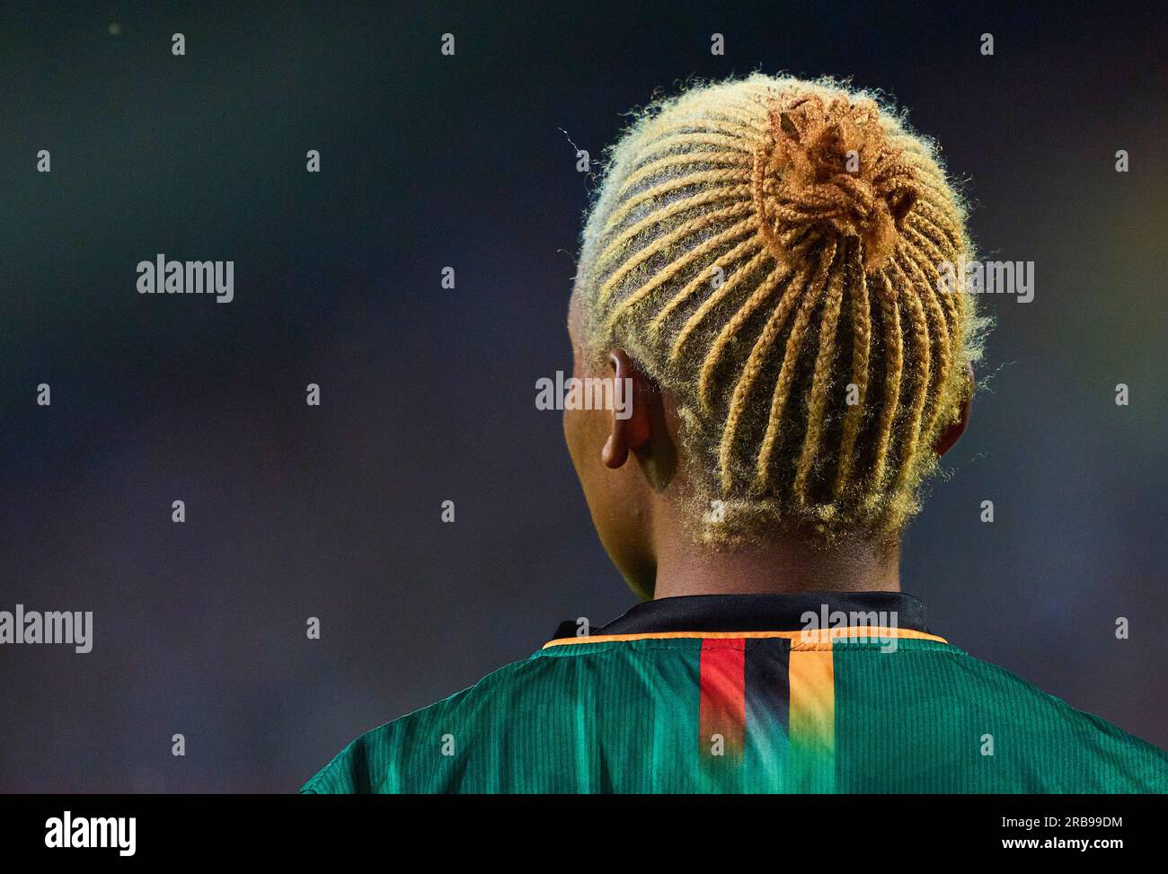 Lushomo Mweemba, Sambia 3 hair style in the friendly DFB women match ...