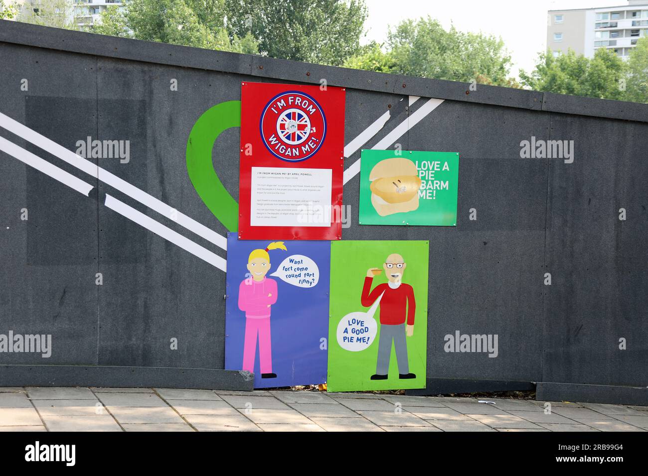 I'm from Wigan Me project by April Powell Stock Photo - Alamy