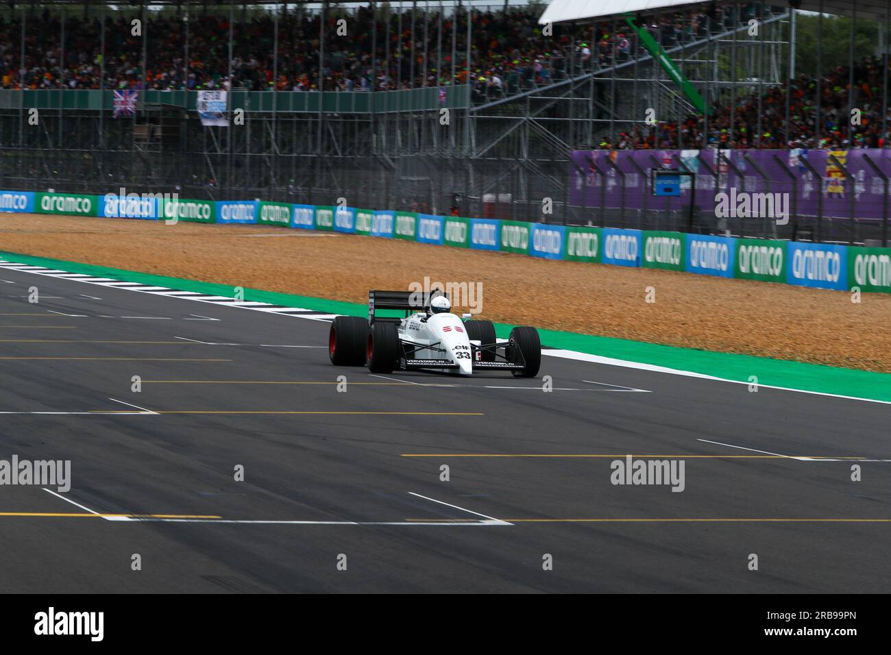 Silverstone circuit, Silverstone, England, July 08, 2023, historical F1 ...