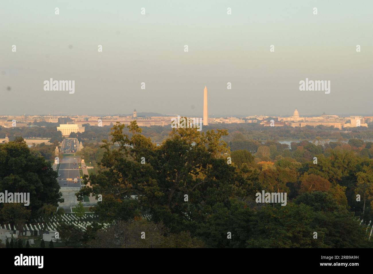 Scenic views: Washington, D.C. buildings, monuments, skyline Stock ...