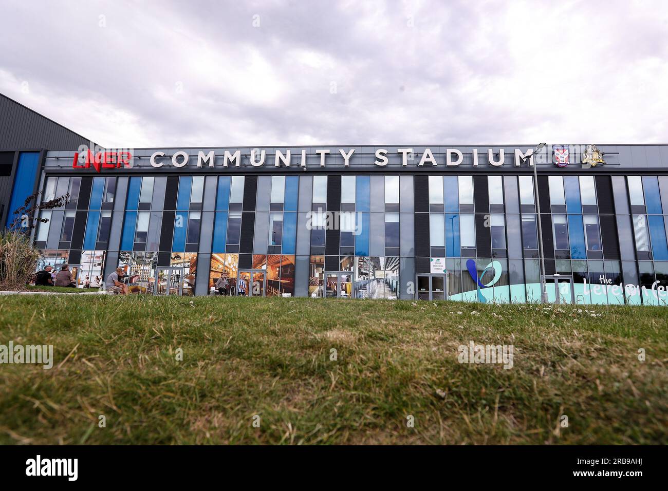 York, UK. 08th July, 2023. A general view of the LNER Community Stadium ...