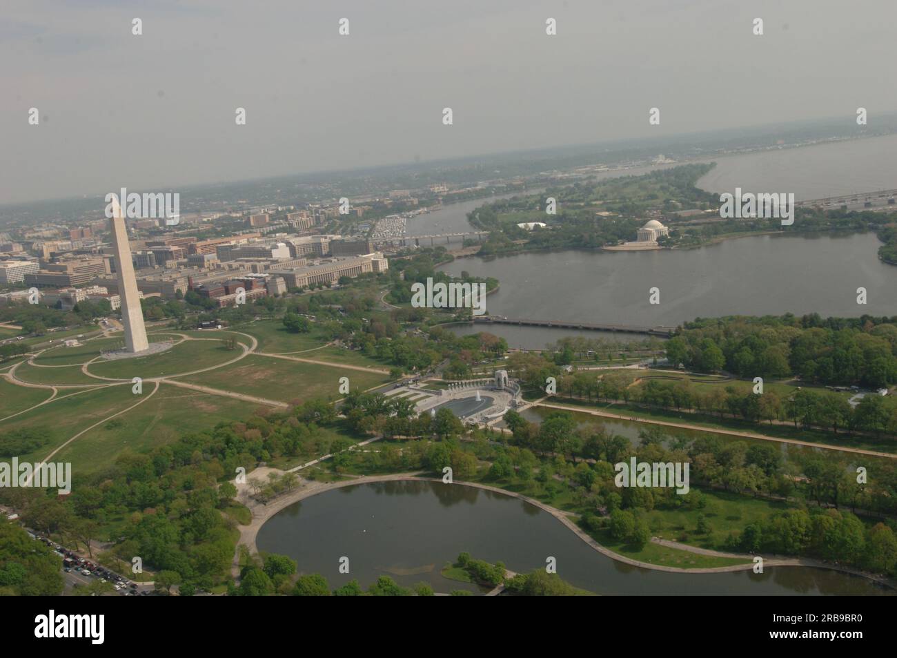Aerial views of Washington, D.C. buildings, monuments, landscapes ...
