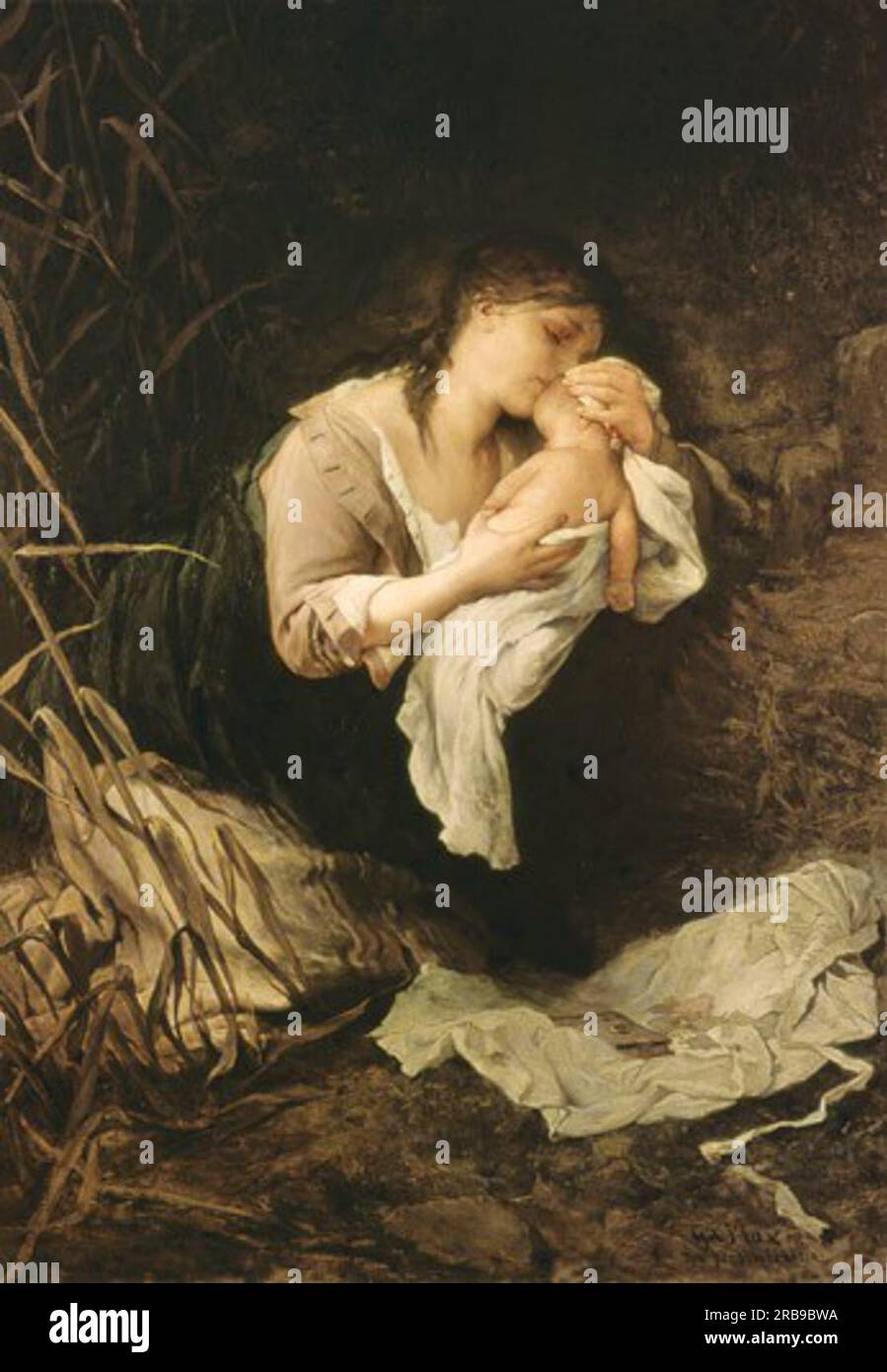 The Murderess of a Child 1877 by Gabriel von Max Stock Photo - Alamy