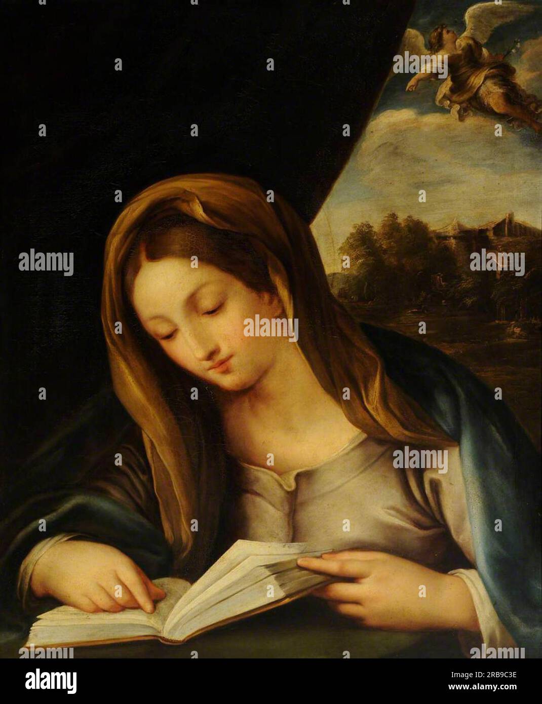 The Annunciation (after Carlo Maratta) 1846 by Giuseppe Mazzolini Stock ...