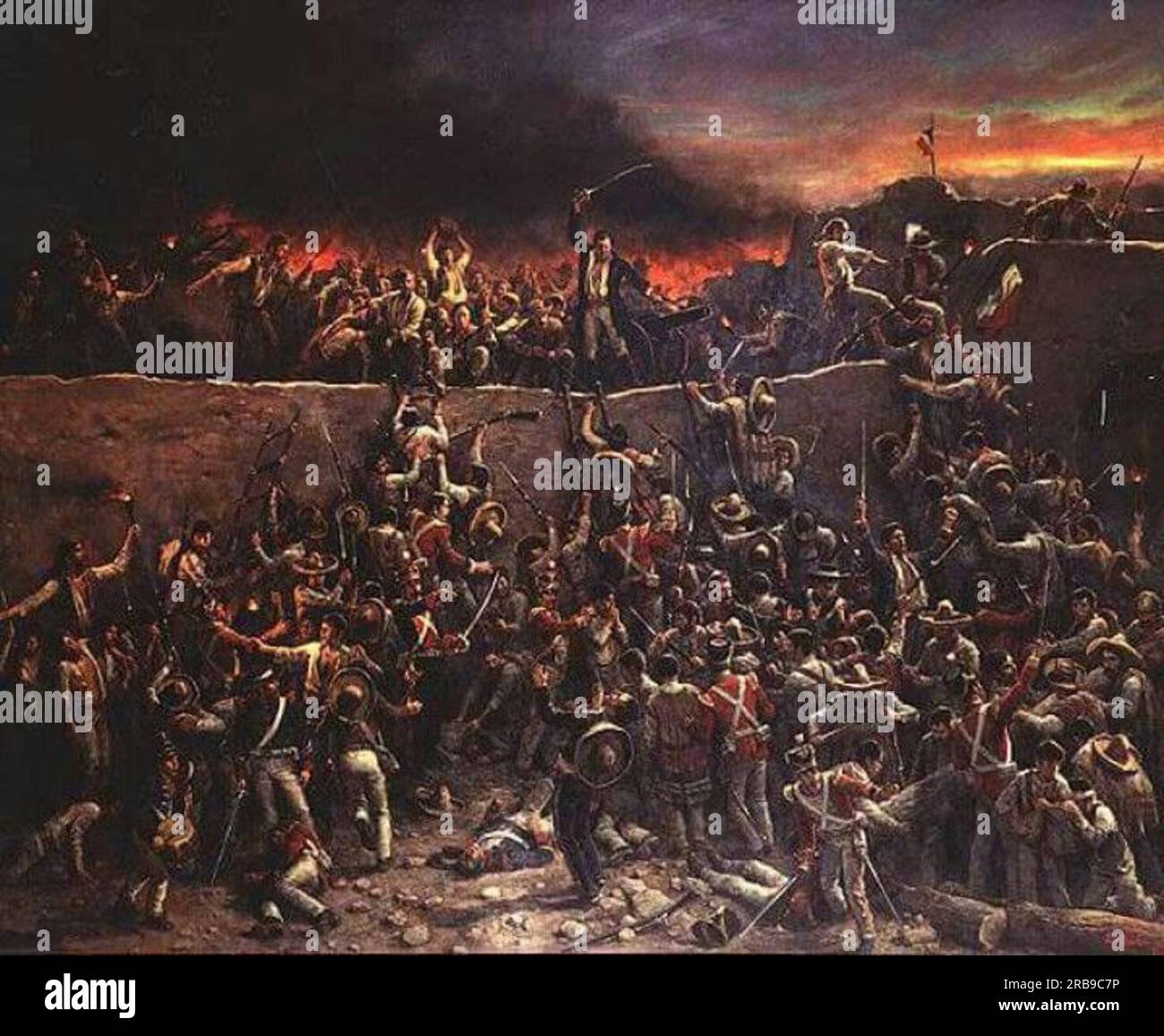Soldiers at the Alamo by Henry Arthur McArdle Stock Photo - Alamy