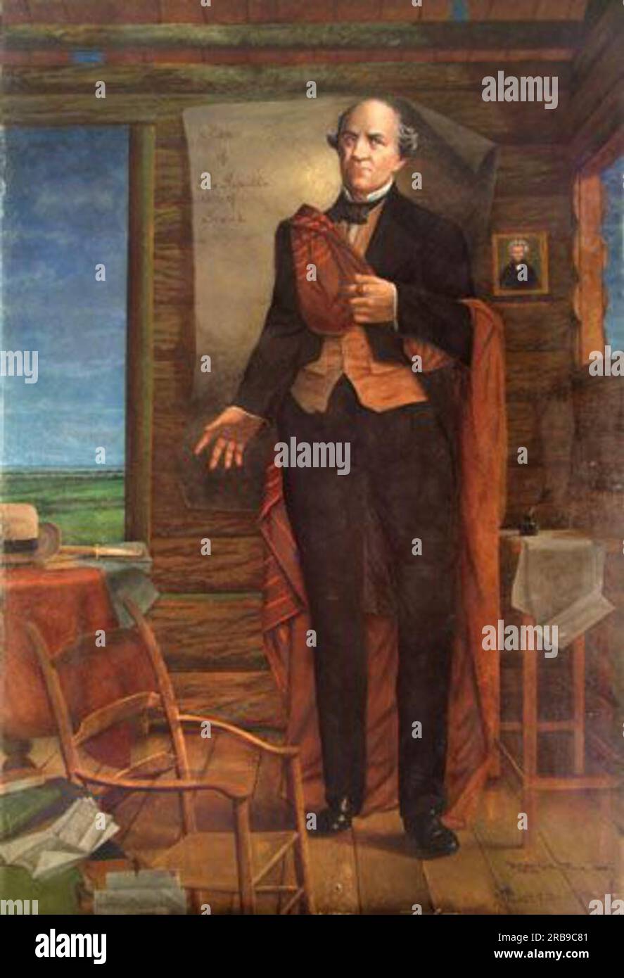 A Full Length Portrait of Sam Houston 1902 by Henry Arthur McArdle ...