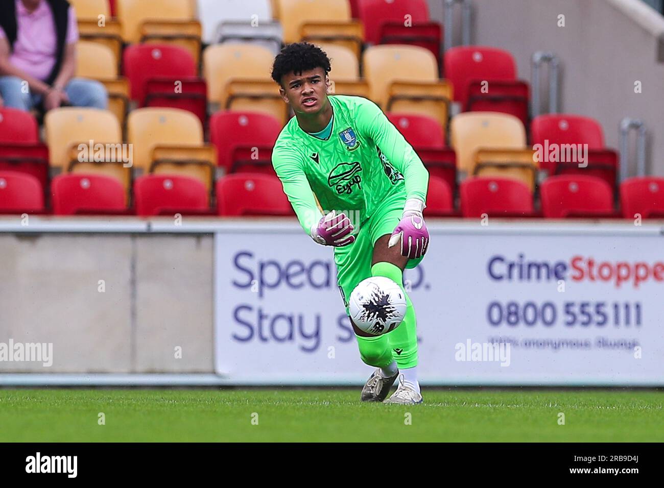 Pierce Charles #47 of Sheffield Wednesday during the Pre-season ...