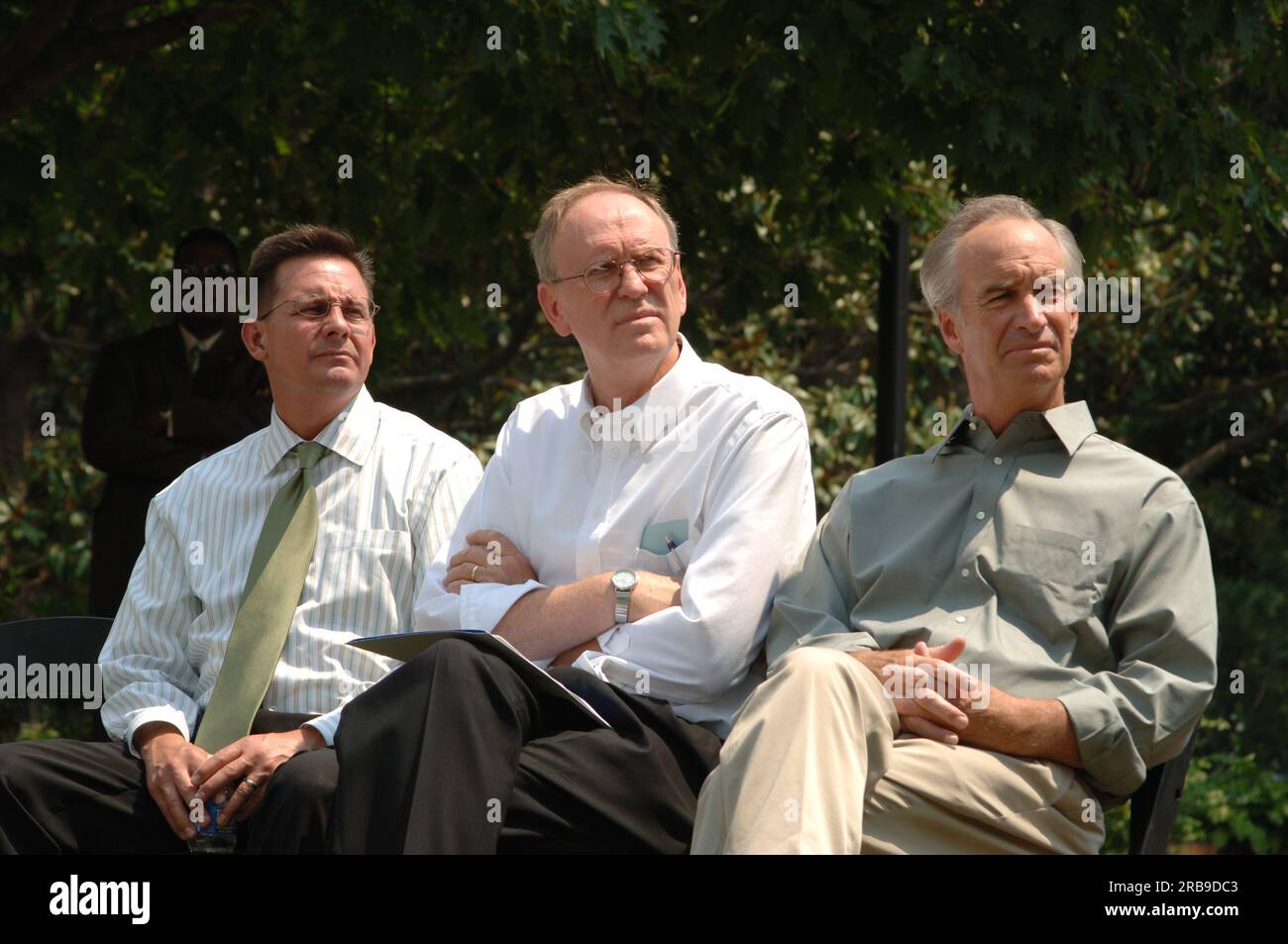 Ceremonial planting of blight-resistant American chestnut tree, outside ...