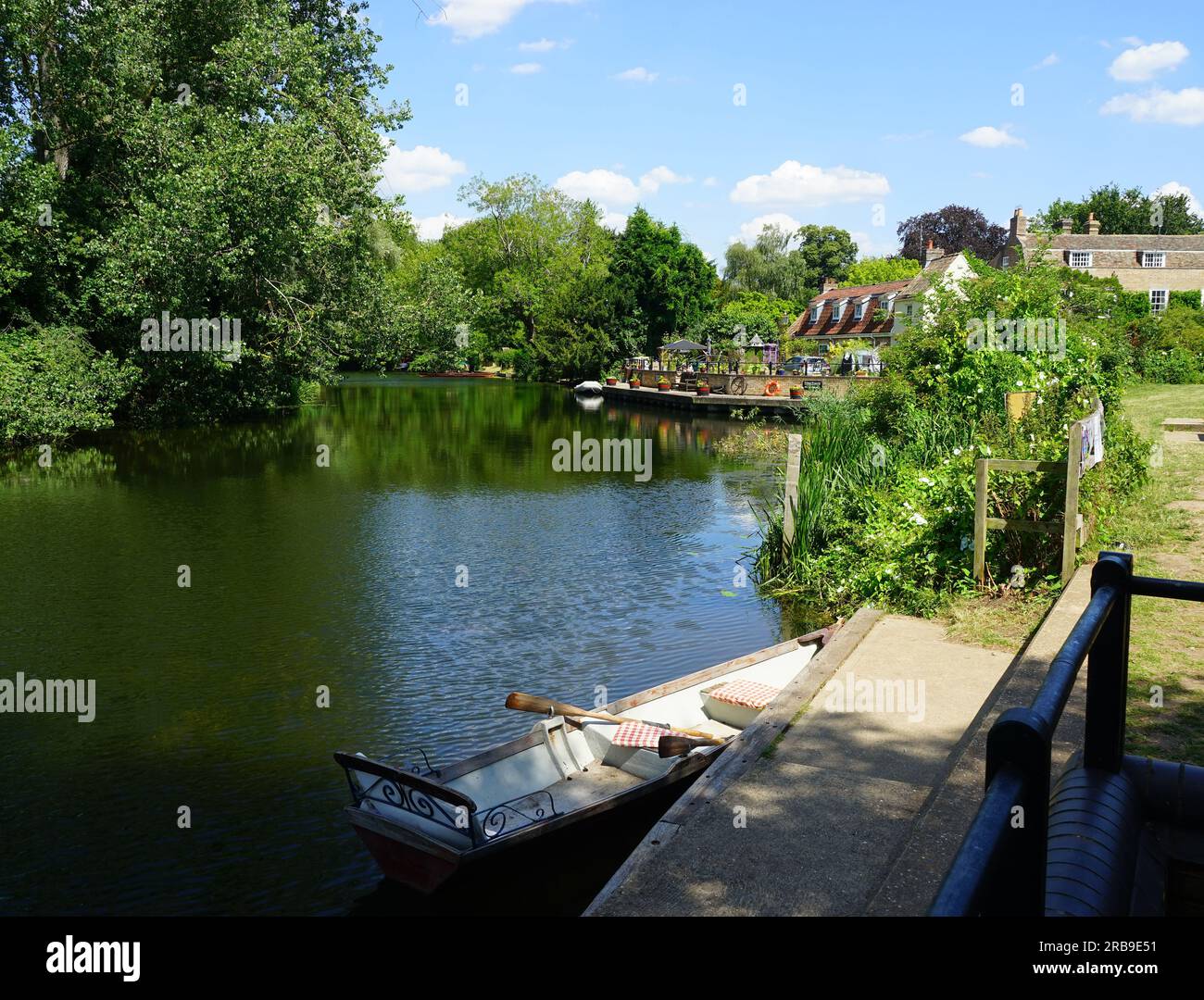 The River Ouse at Hemingford Grey Stock Photo - Alamy