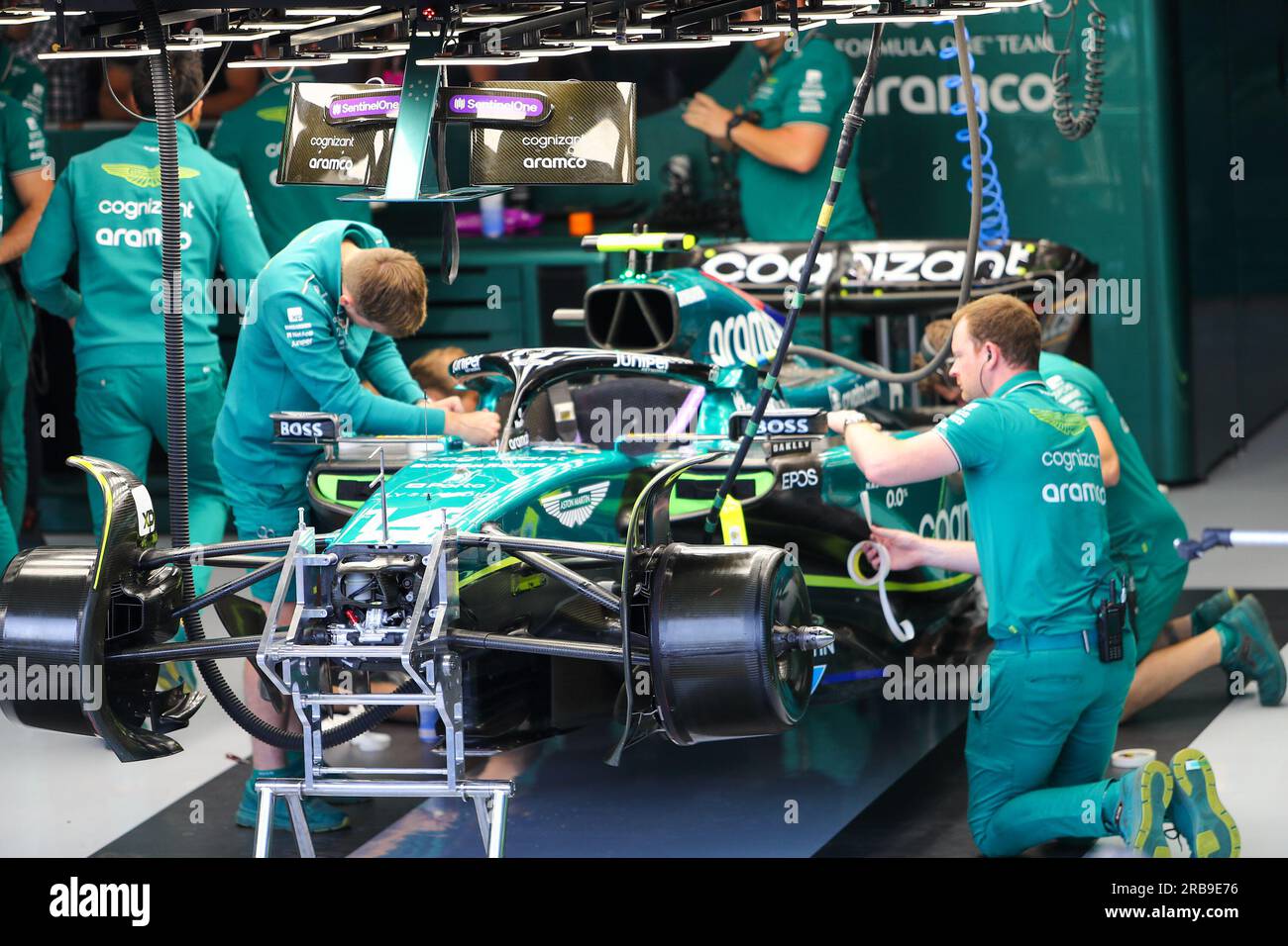 Aston Martin Aramco Cognizant F1 Team during the Formula 1 Championship ...