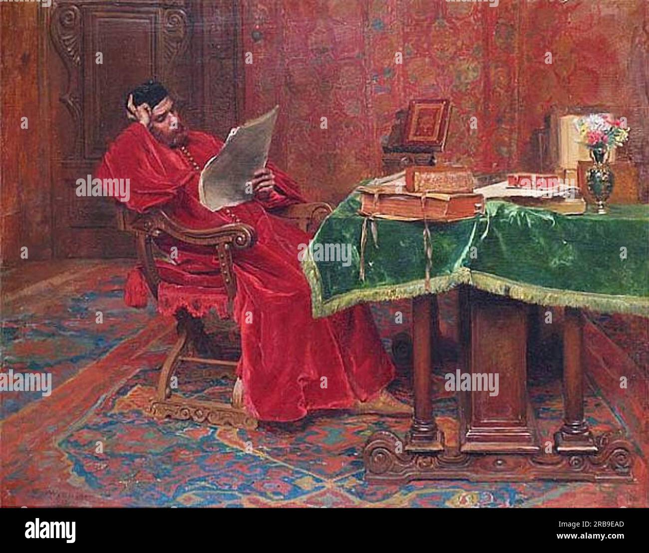 The Philosopher 1878 by Ernest Meissonier Stock Photo - Alamy