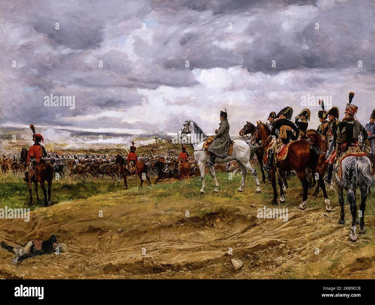 Napoleon at Jena by Ernest Meissonier Stock Photo - Alamy