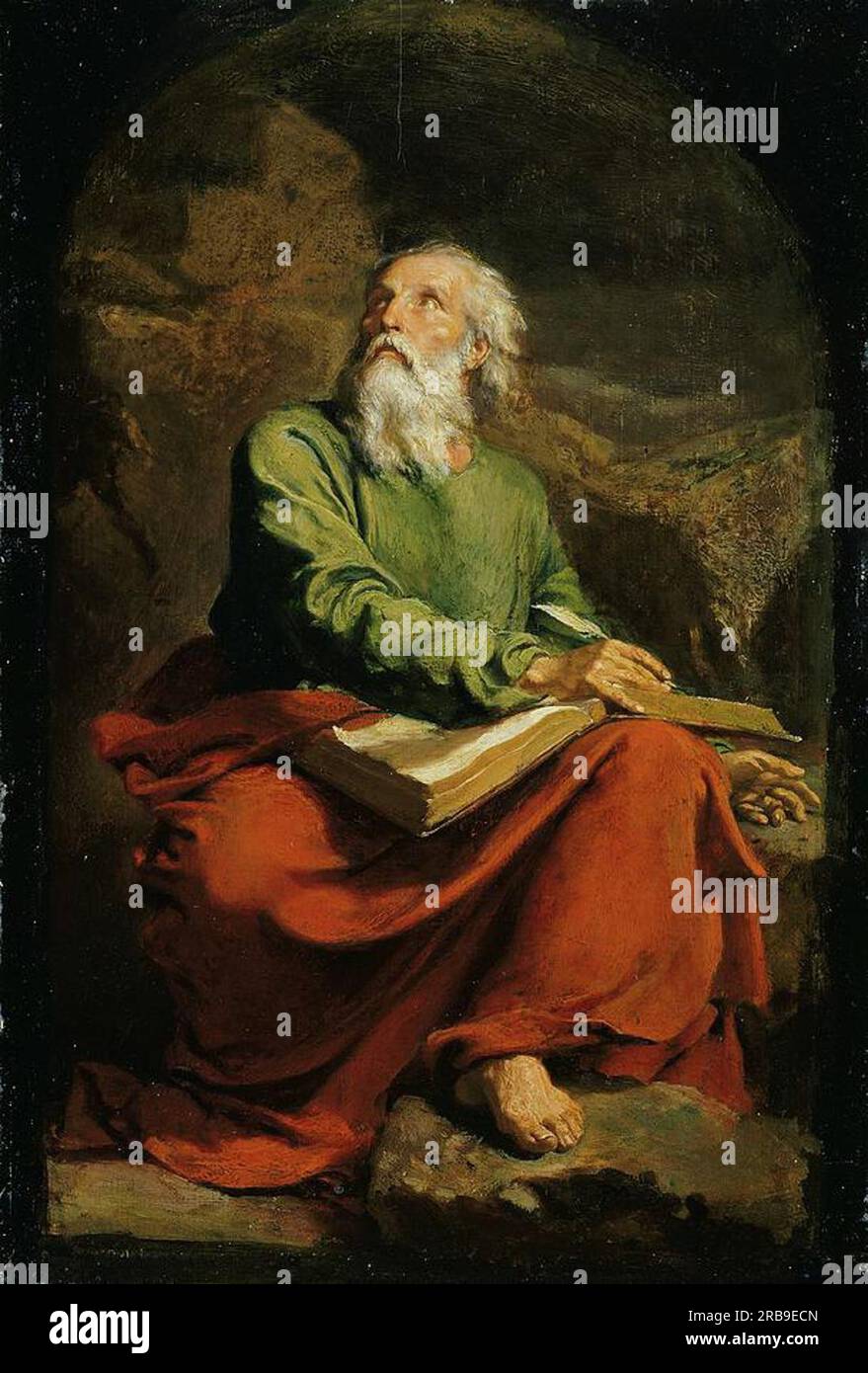 Isaiah by Ernest Meissonier Stock Photo - Alamy