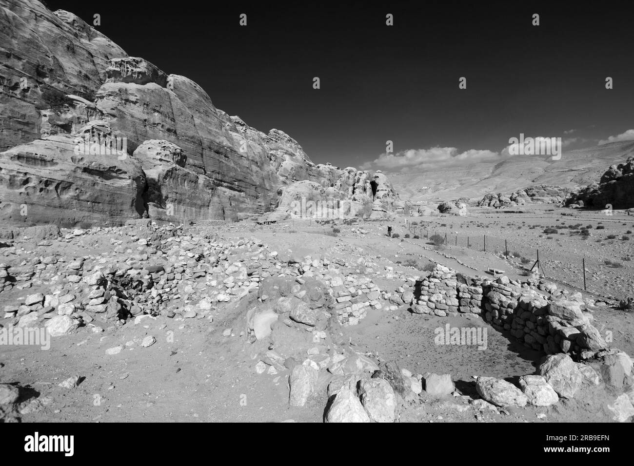 The Neolithic archaeological site of Bayda village, near Little Petra ...