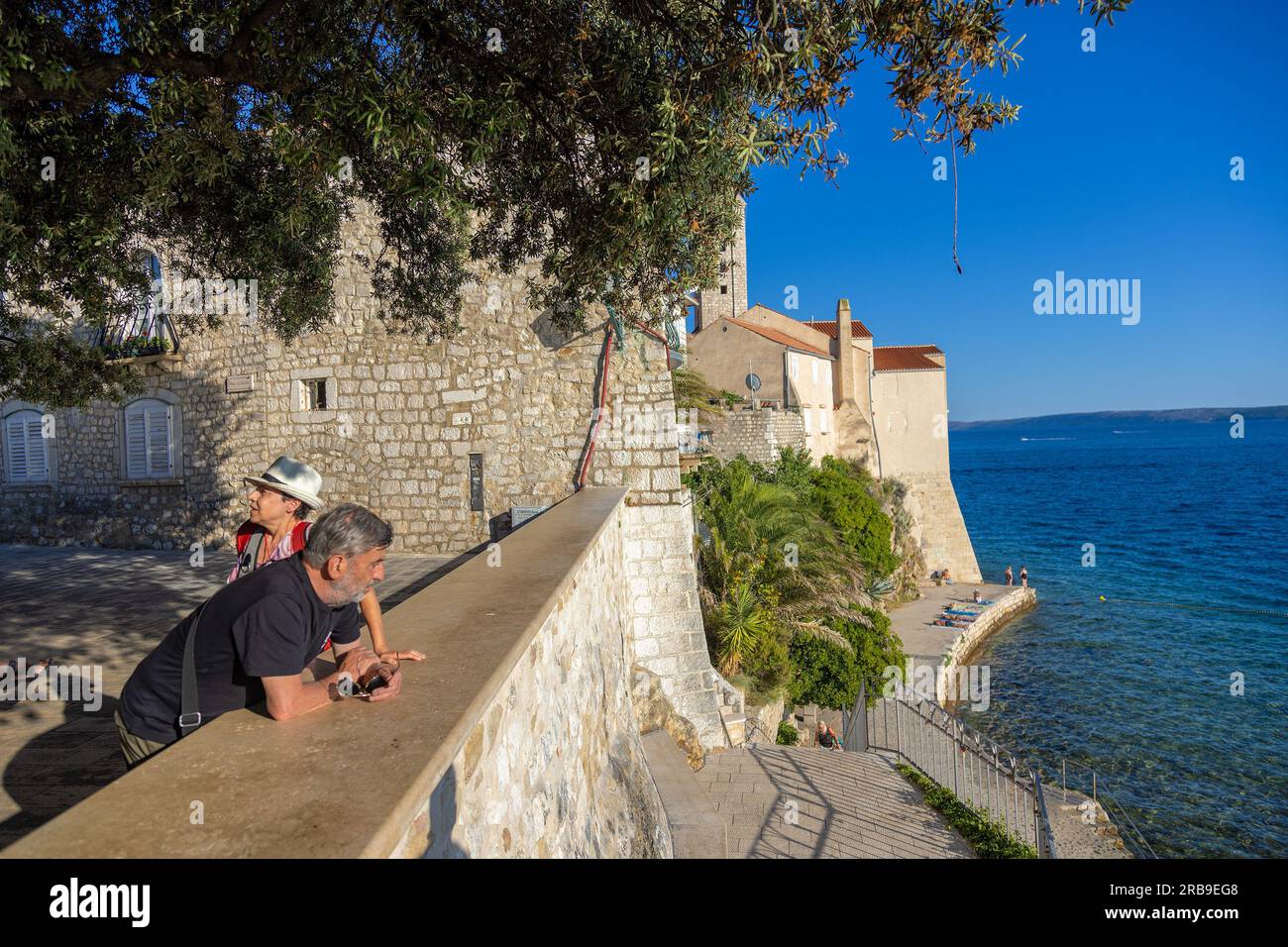 The old town of Rab, the Adriatic Sea in Croatia Stock Photo - Alamy