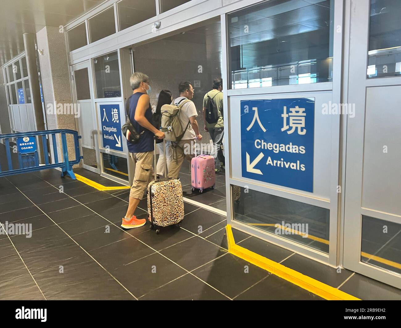 Macau, China July 2 2023: the terminal of Taipa Ferry Terminal. the ...