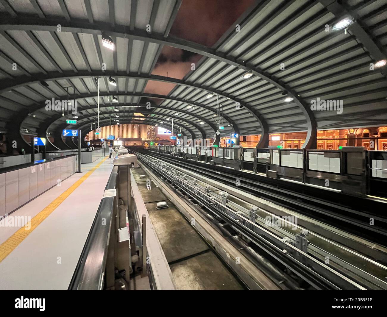 station of Macao Light Rapid Transit, the only one railway in Macau ...
