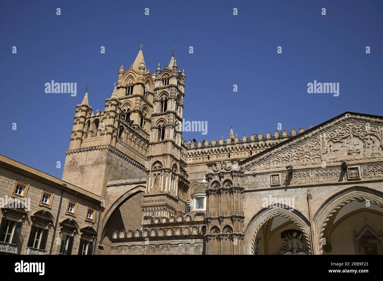 Gothic Catalan style portico by Domenico and Antonello Gagini with ...
