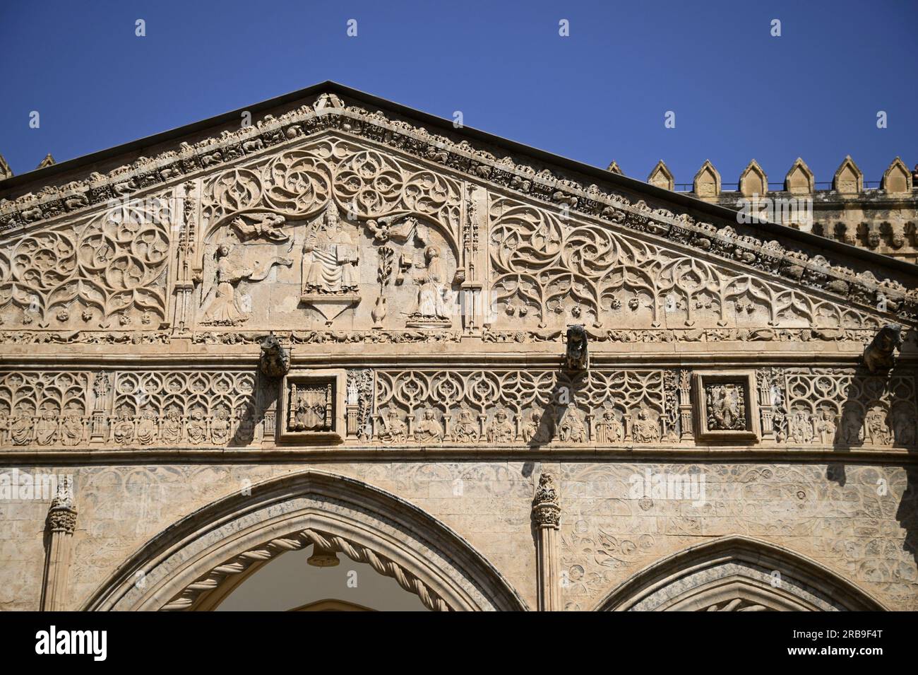 Gothic Catalan style portico by Domenico and Antonello Gagini with ...