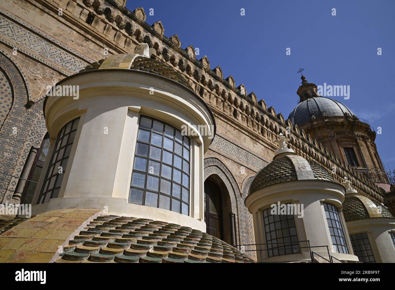 Baroque style cupolas and Arabesque elements on the exterior of the ...