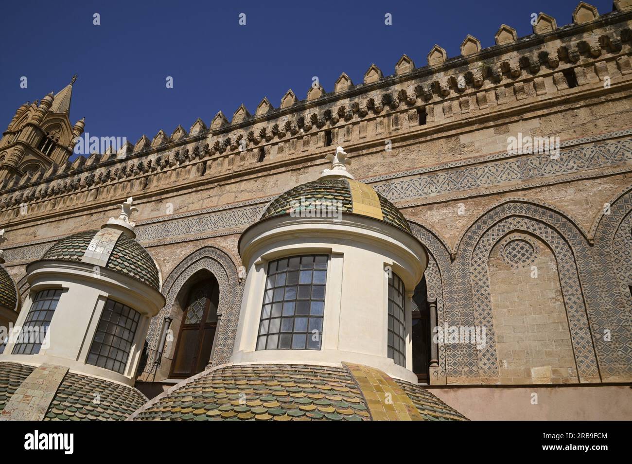 Baroque style cupolas and Arabesque elements on the exterior of the ...