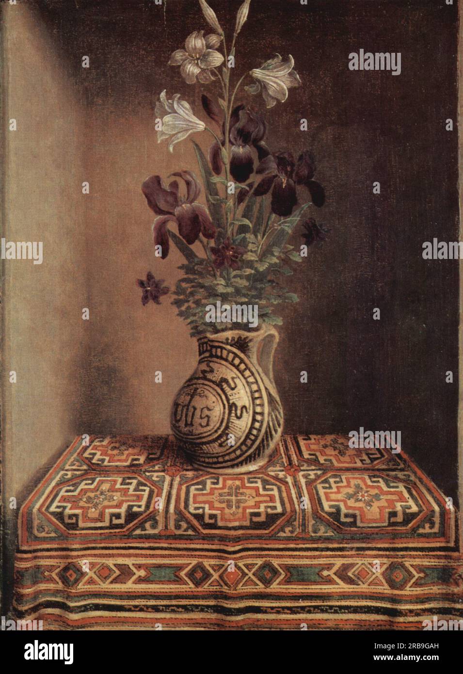 Still Life with a Jug with Flowers. The reverse side of the Portrait of ...