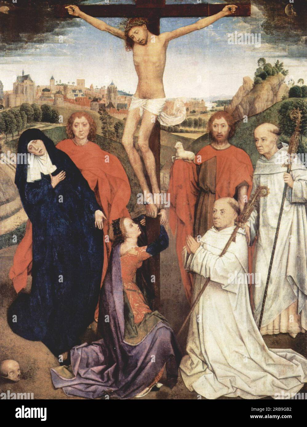 Crucifixion 1470 by Hans Memling Stock Photo - Alamy
