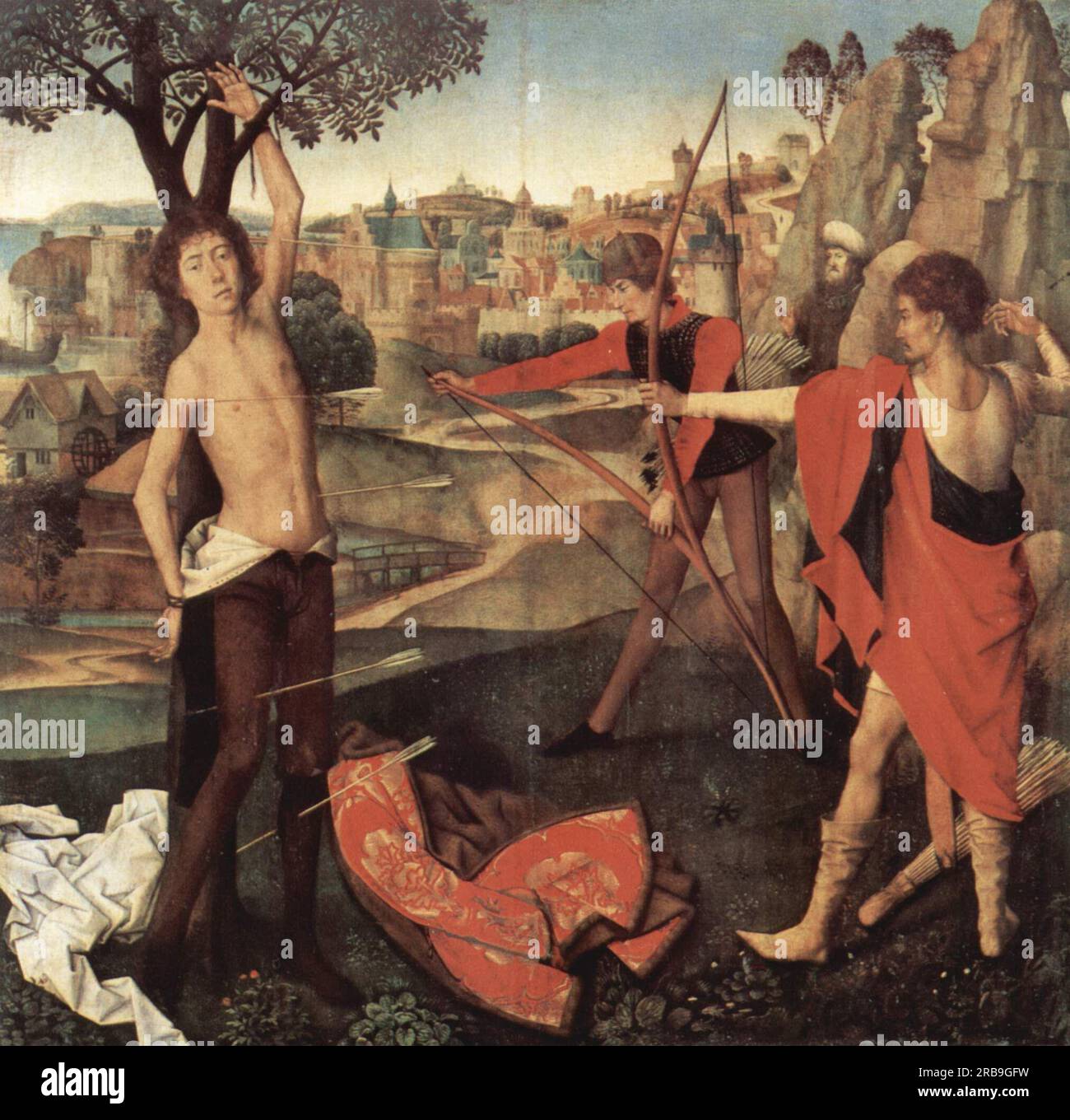 The Martyrdom of St. Sebastian 1475 by Hans Memling Stock Photo - Alamy