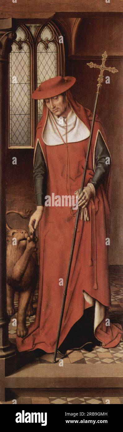 Altar triptych from the Lübeck Cathedral (detail) 1491 by Hans Memling ...