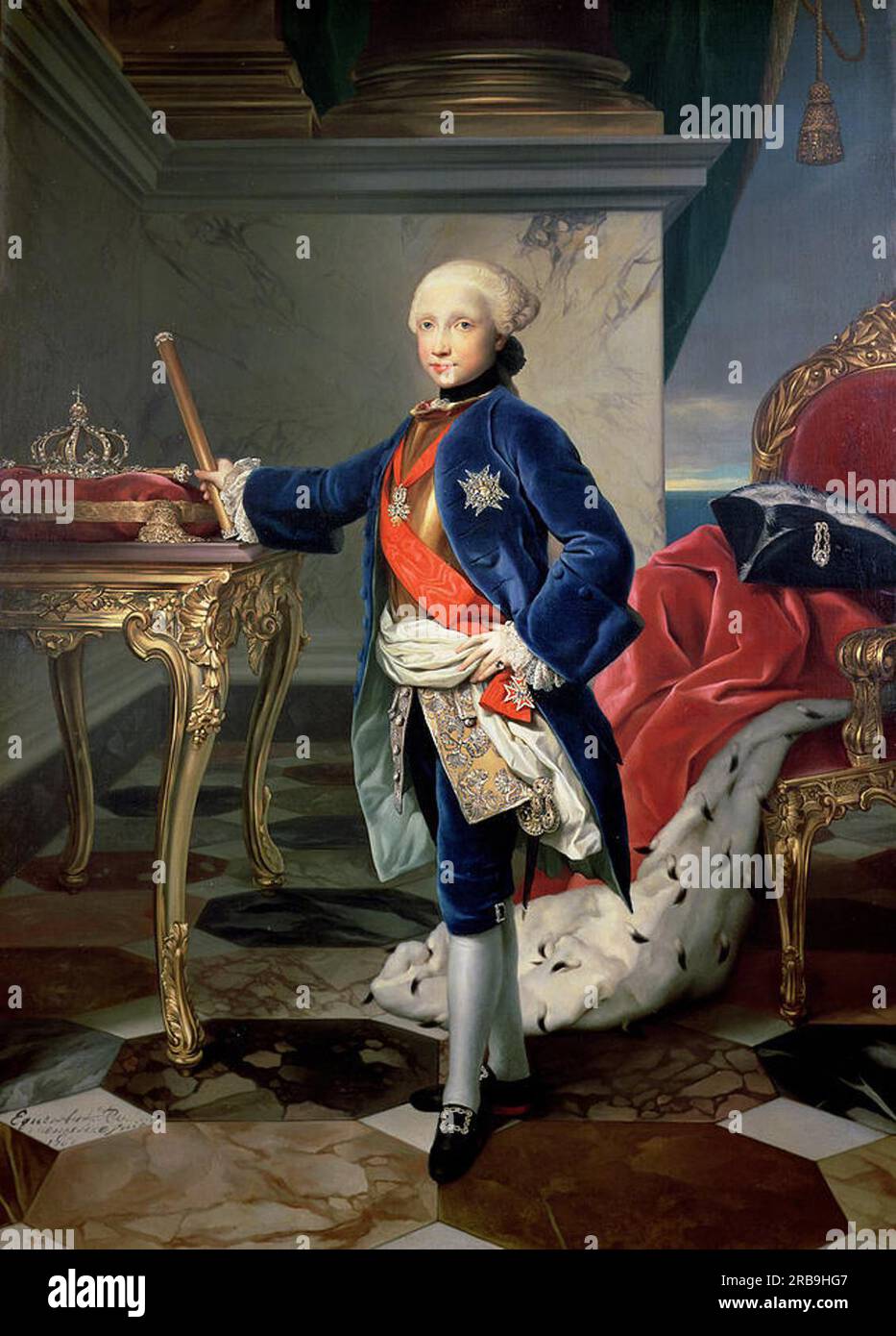 Ferdinand Iv King of Naples by Anton Raphael Mengs Stock Photo - Alamy
