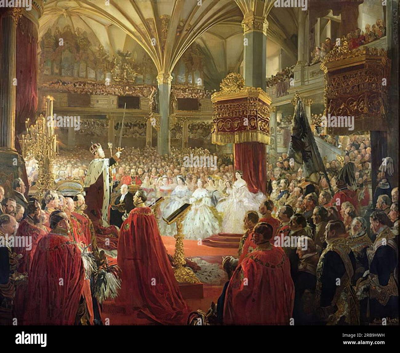 The Coronation of King William I in Königsberg in 1861 1861 - c.1865 ...