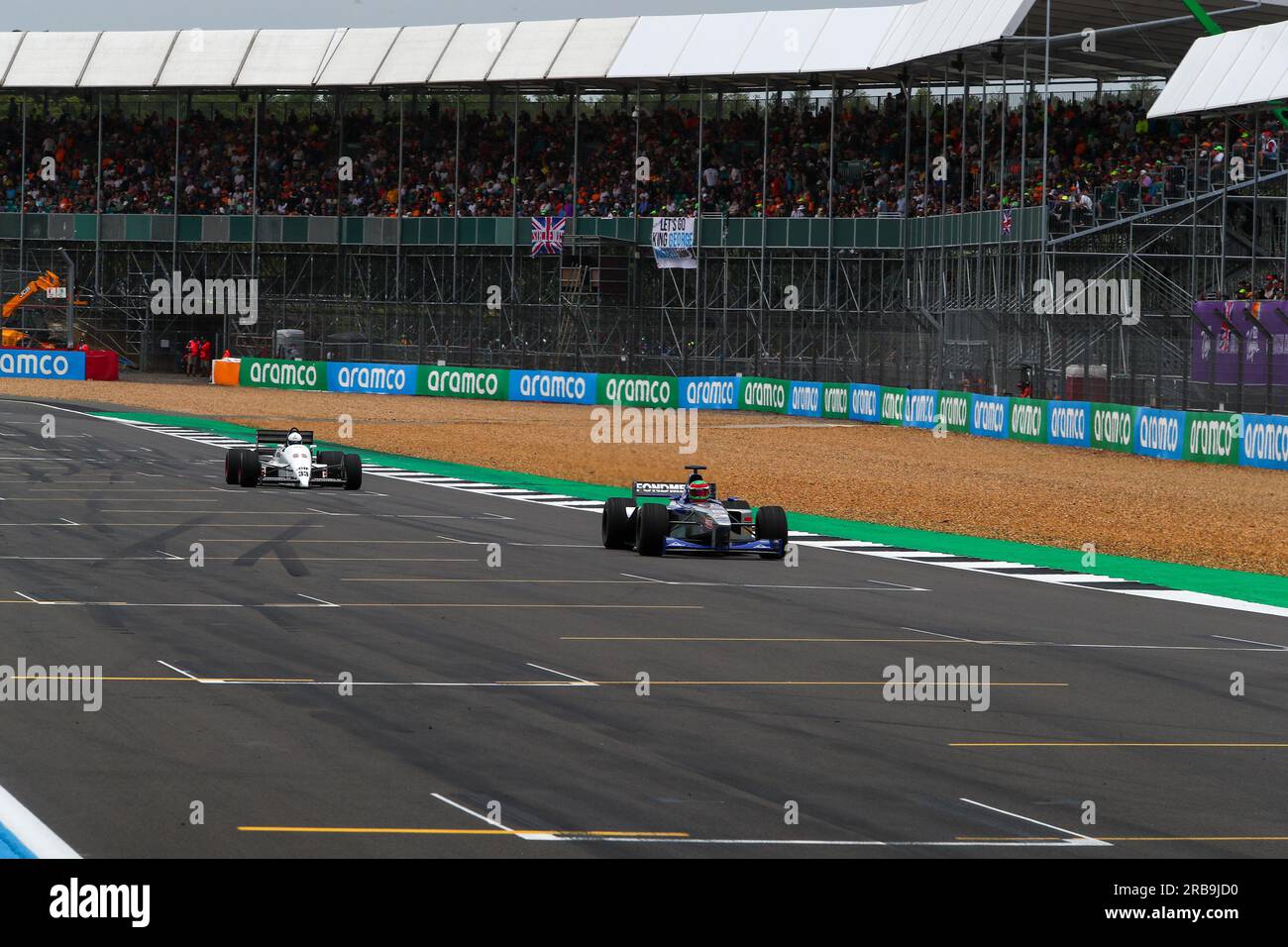 Silverstone, UK. 08th July, 2023. historical F1 cars demonstration ...