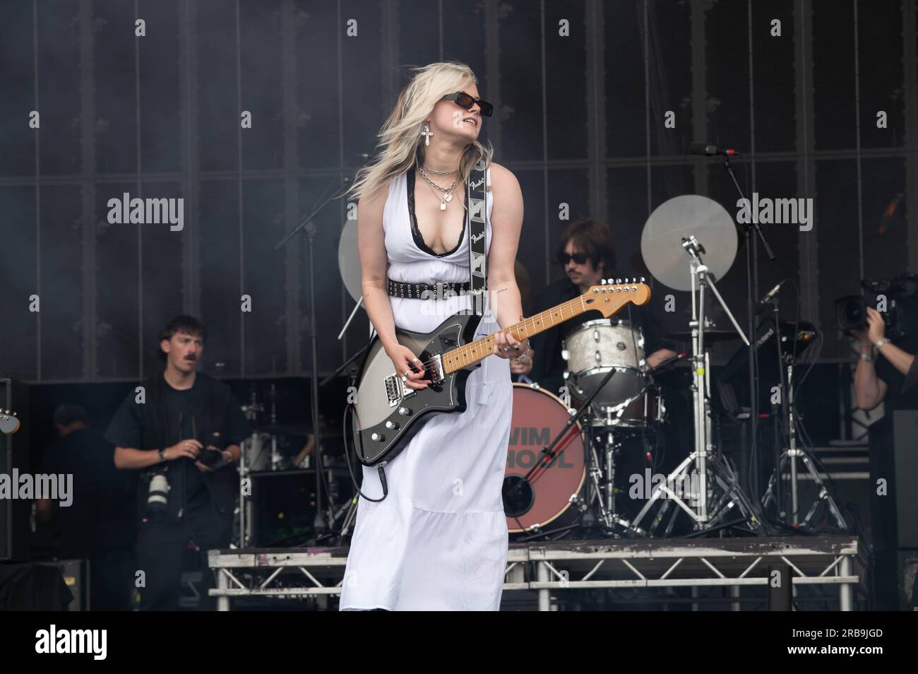 Alice Johnson of Swim School performing at TRNSMT 2023 Glasgow Green ...