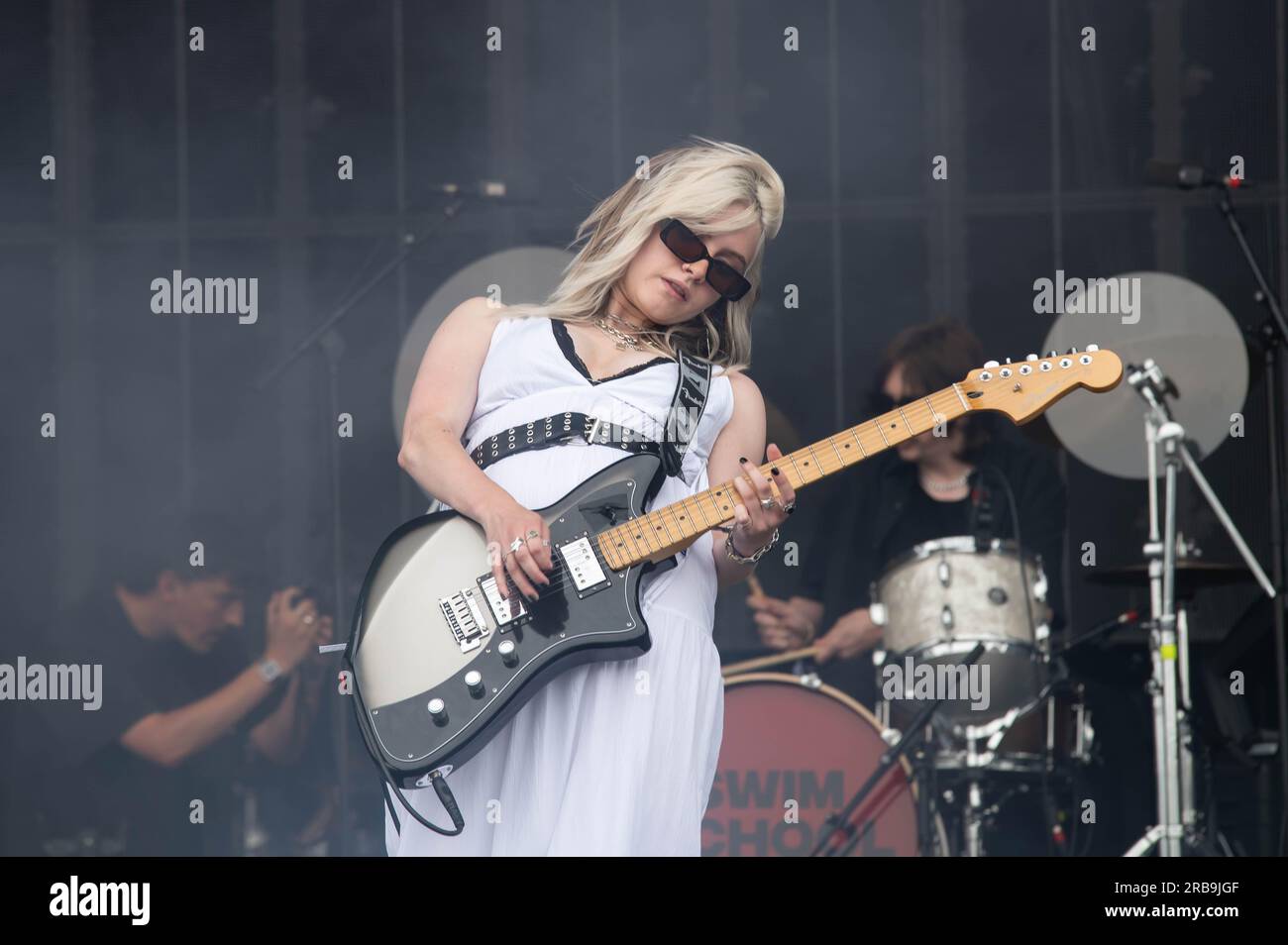 Alice Johnson of Swim School performing at TRNSMT 2023 Glasgow Green ...